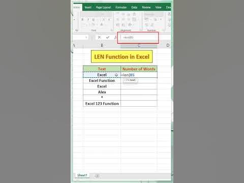 Day 51/100 | LEN Function in Excel | Excel Function | #shorts # ...