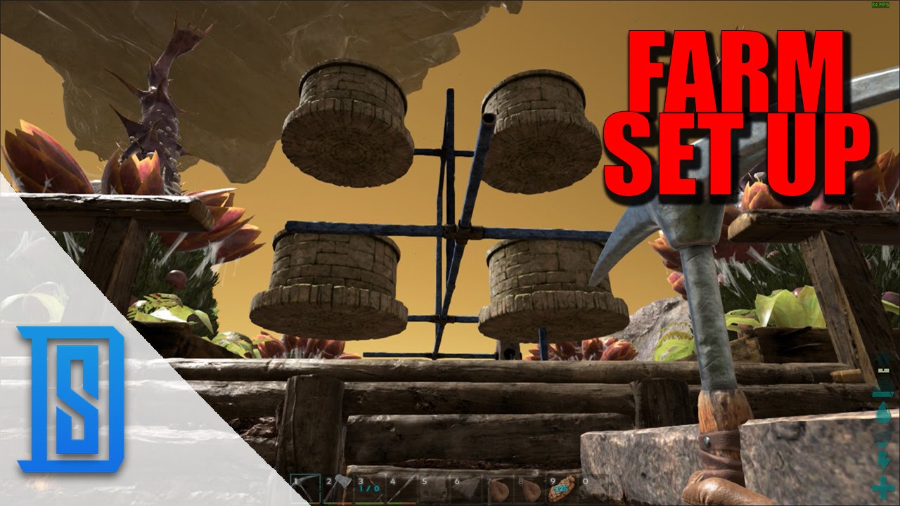 Ark: Survival Evolved-Season 6 P.11- SETTING UP FARM! - YouTube