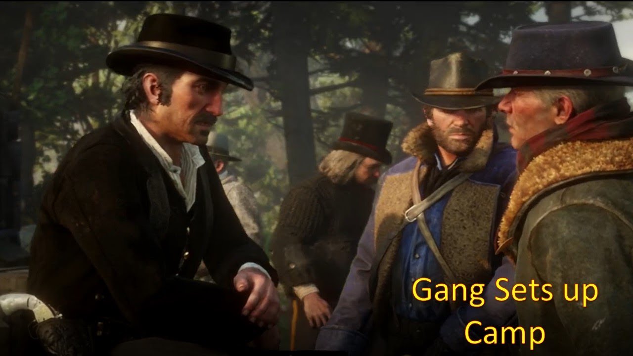 Red Dead Redemption II: Gang Sets up Camp - YouTube