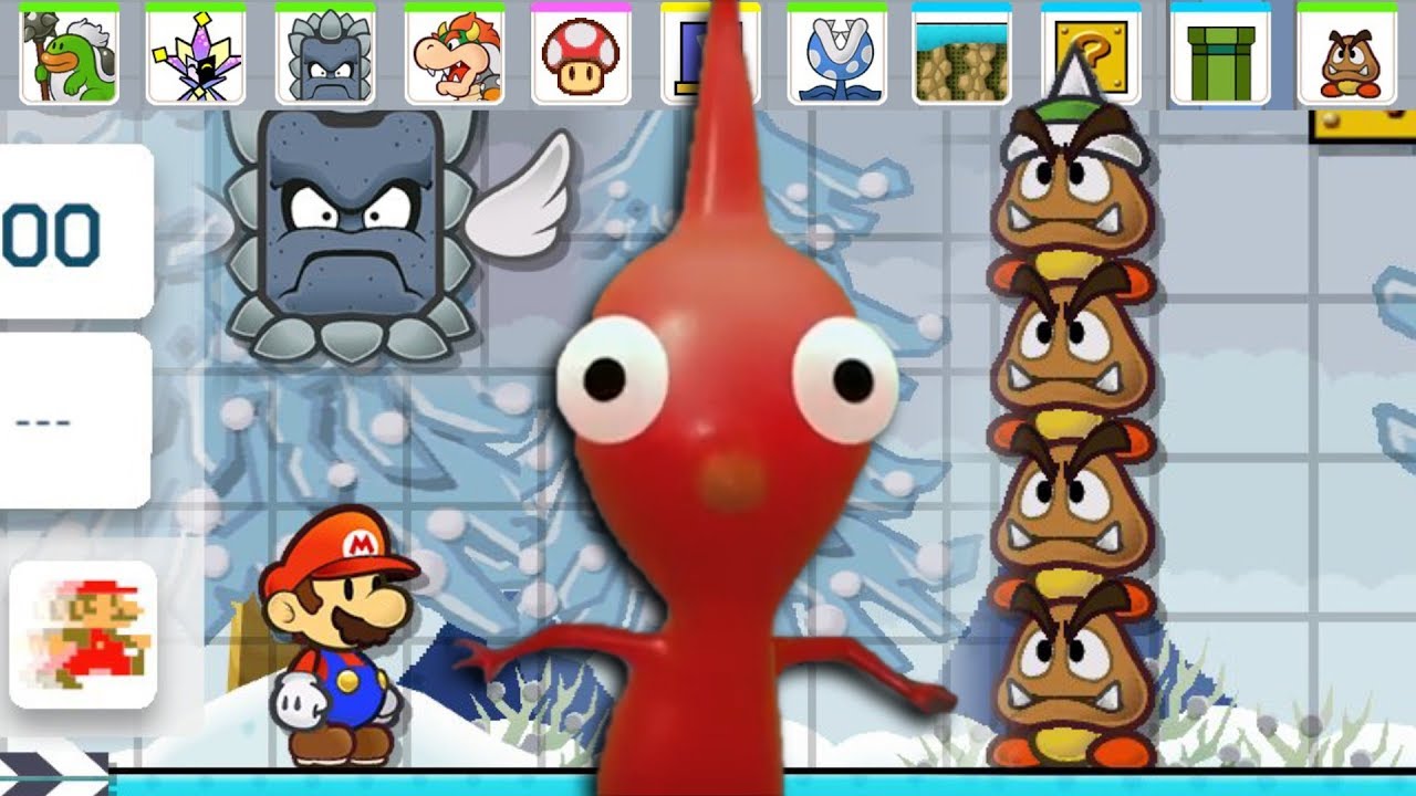 PAPER MARIO In SUPER MARIO MAKER 2?? What If? - YouTube