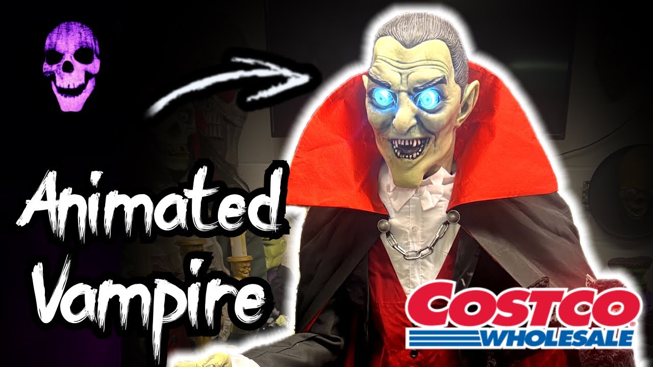 COSTCO HALLOWEEN 2018 Life Size VAMPIRE with BAT Review! 🎃 - YouTube