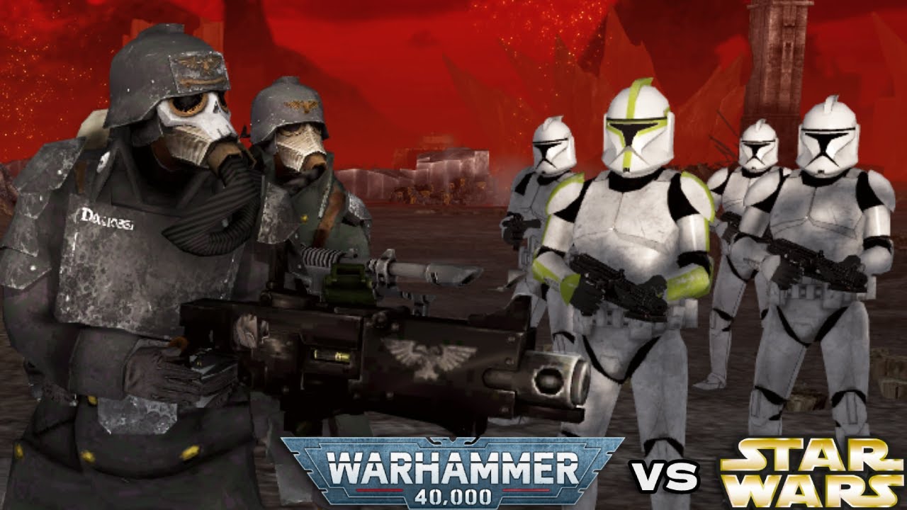 Death Korps of Krieg vs Clone Troopers - Warhammer 40k vs Star Wars ...