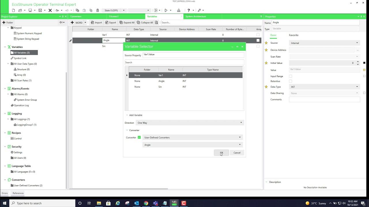How to Use Expression Converter in EcoStruxure Operator Terminal Expert | Schneider Electric ...