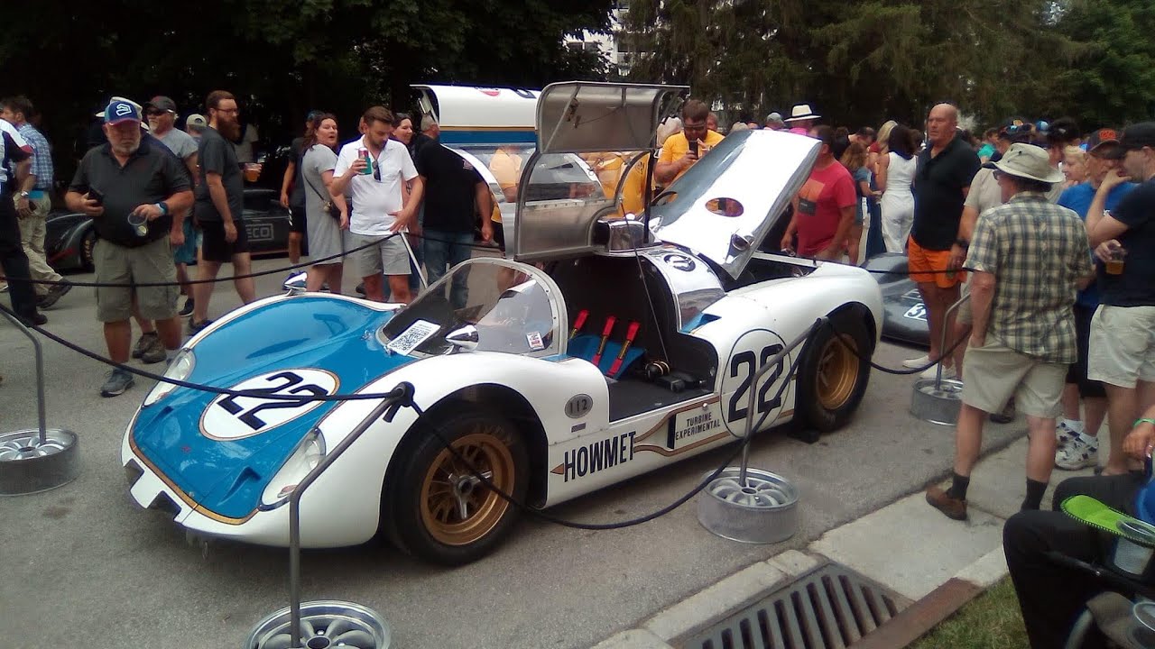 2023 Elkhart Lake Race Car Parade into Town - YouTube