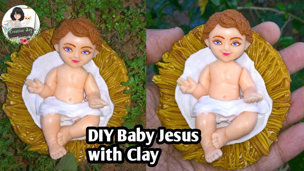 How to make Baby Jesus with Coldporcelain Clay|Christmas Special|Jesus ...