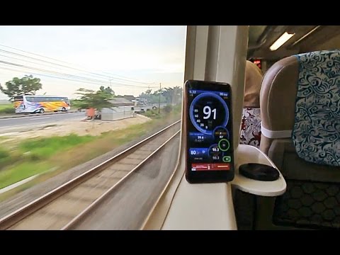 Kereta Api Argo Anggrek Nyaris Top Speed - YouTube