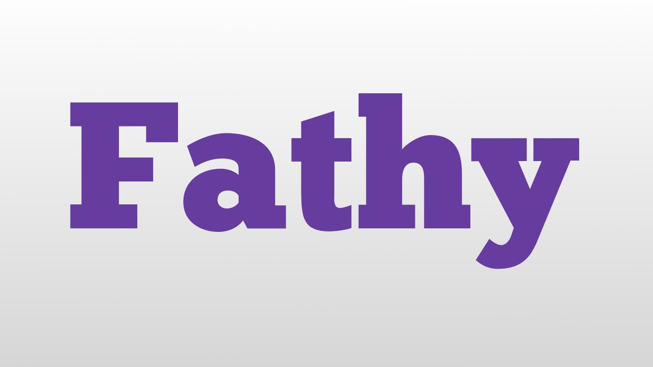 Fathy meaning and pronunciation - YouTube