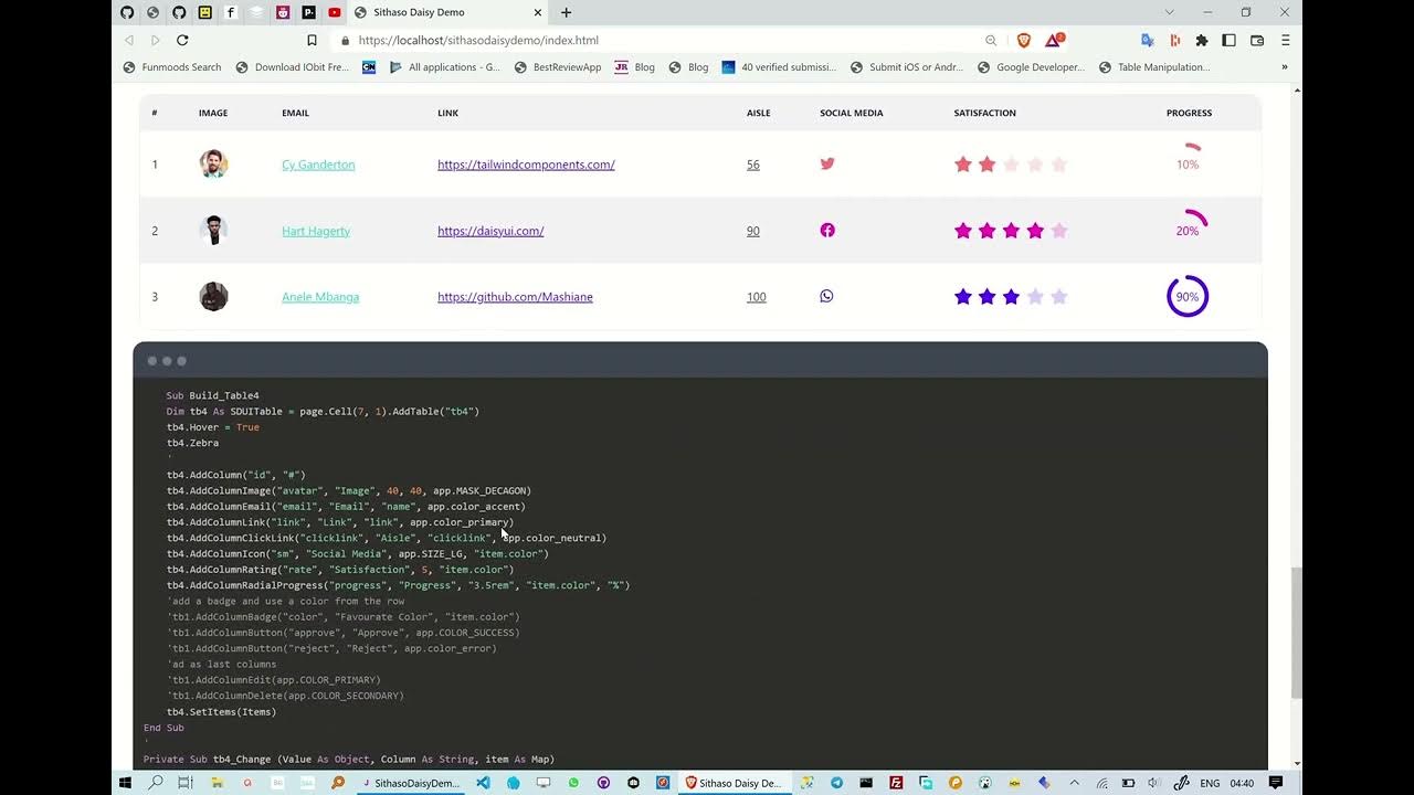 Creating TailwindCSS Table - YouTube