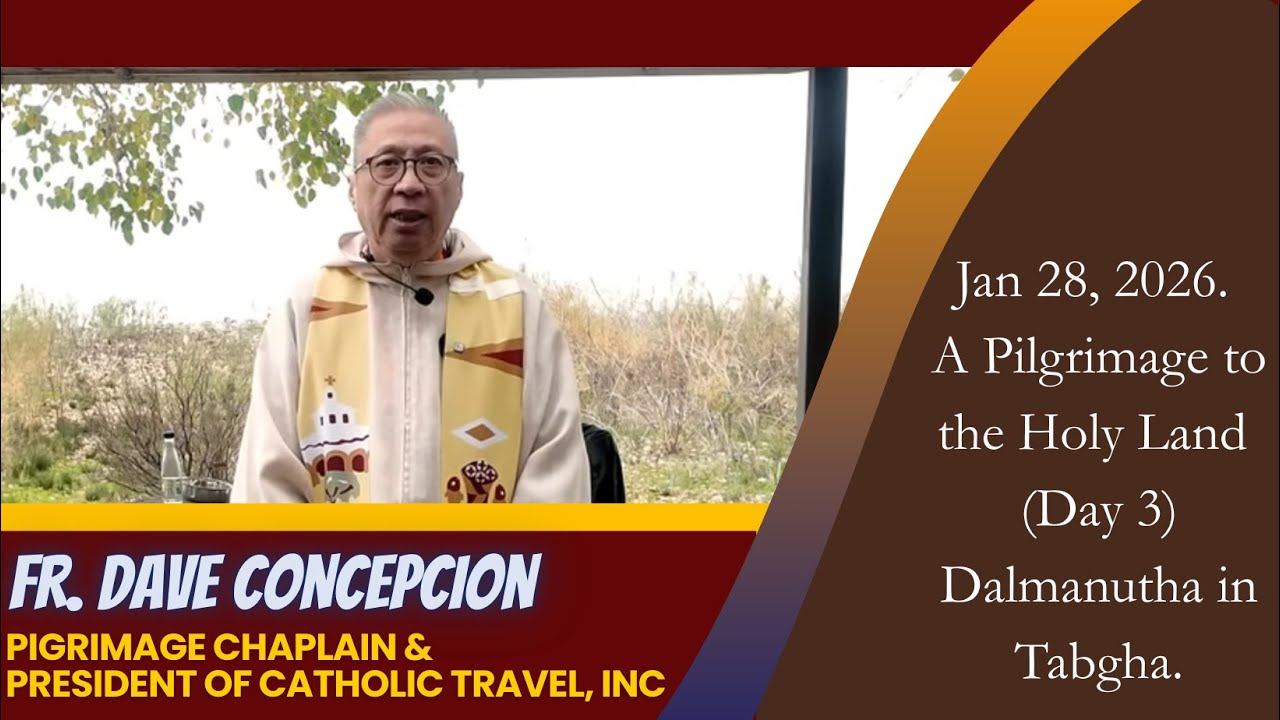 A Pilgrimage to the Holy Land (Day 3) Dalmanutha in Tabgha Jan 28, 2026 ...
