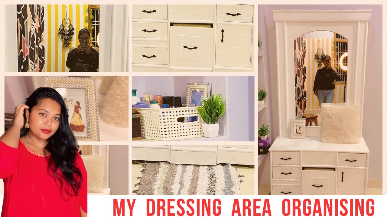 Dressing table TOUR / dressing area organising tips - YouTube