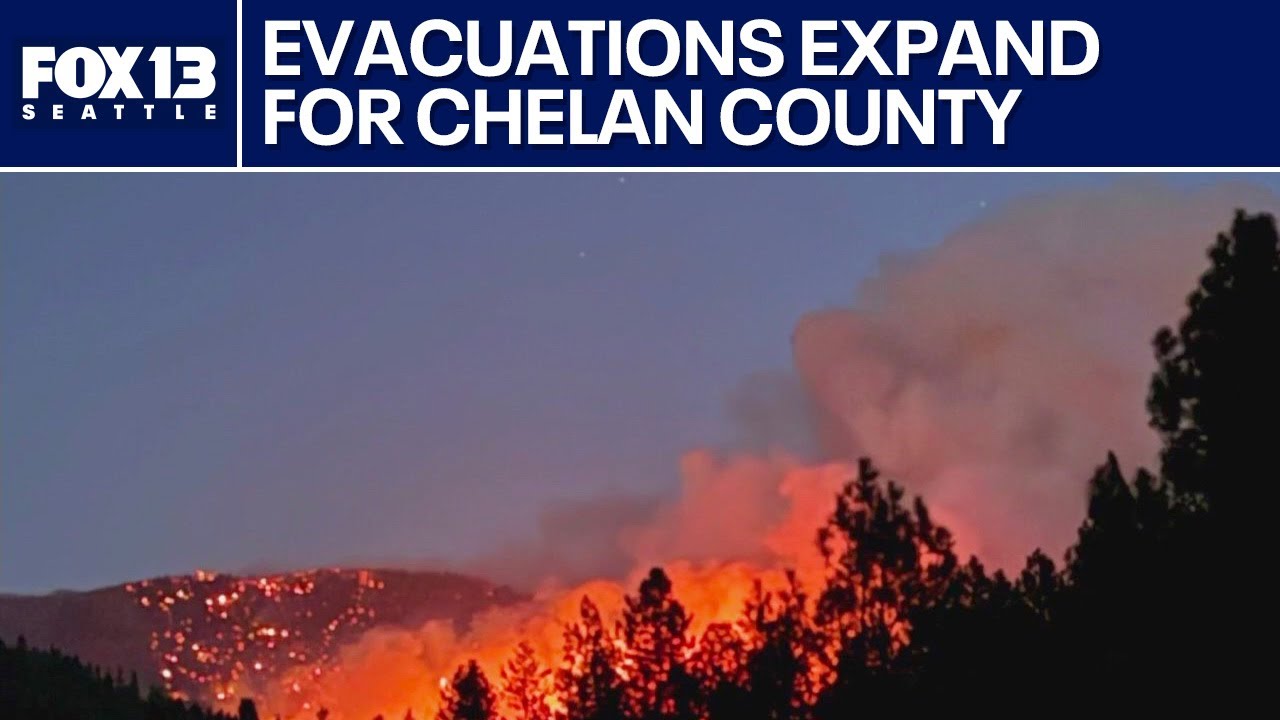 Evacuation zones expand due to wildfires in Chelan County, WA - YouTube