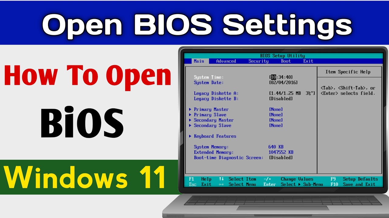 How To Open BIOS Settings On Windows 11, BIOS Settings Kaise Open Kare ...