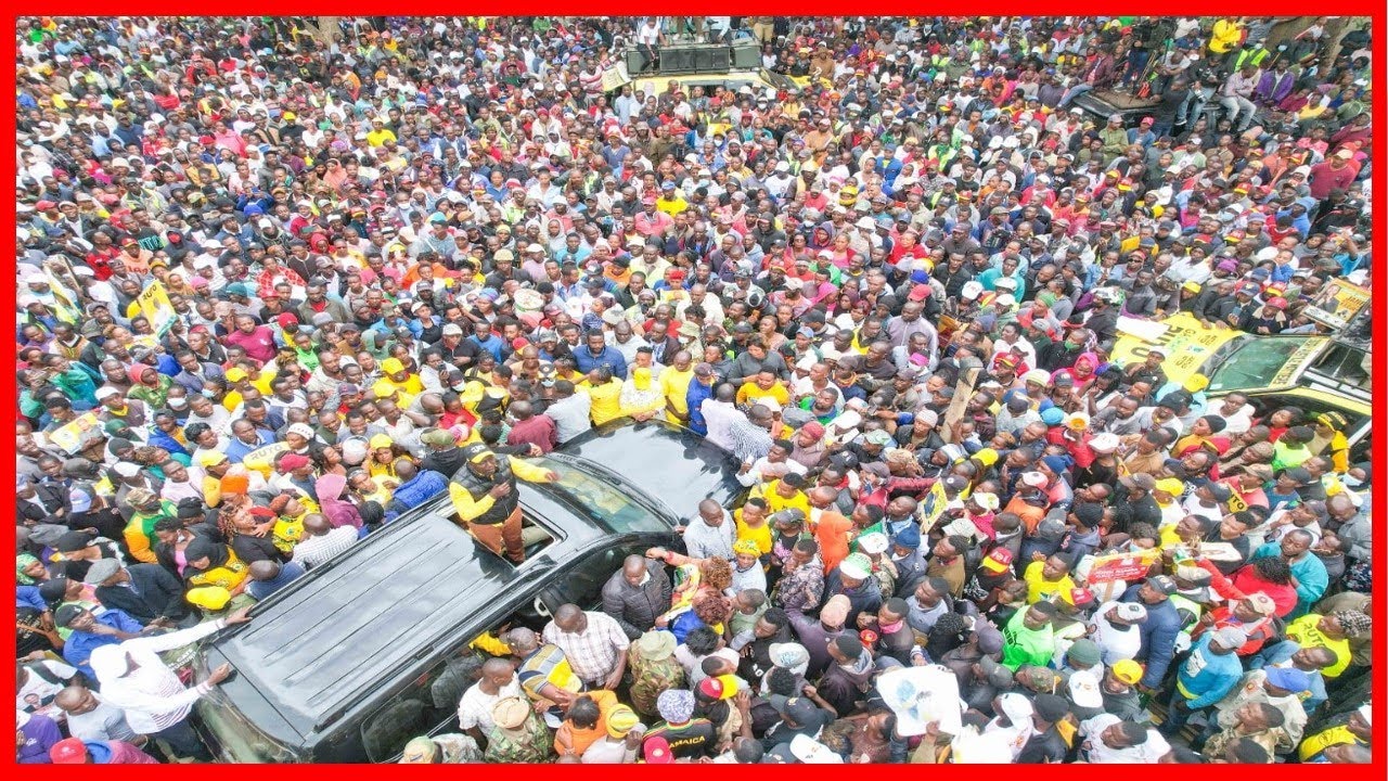 DP Ruto massive rally in Nakuru Town - YouTube