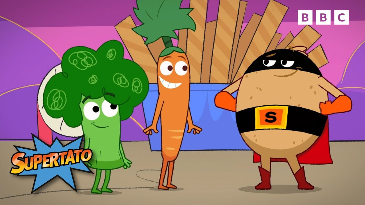Learn About Teamwork! 🦸💪 Supertato and Friends FUNNY Bits for Kids 😂 ...
