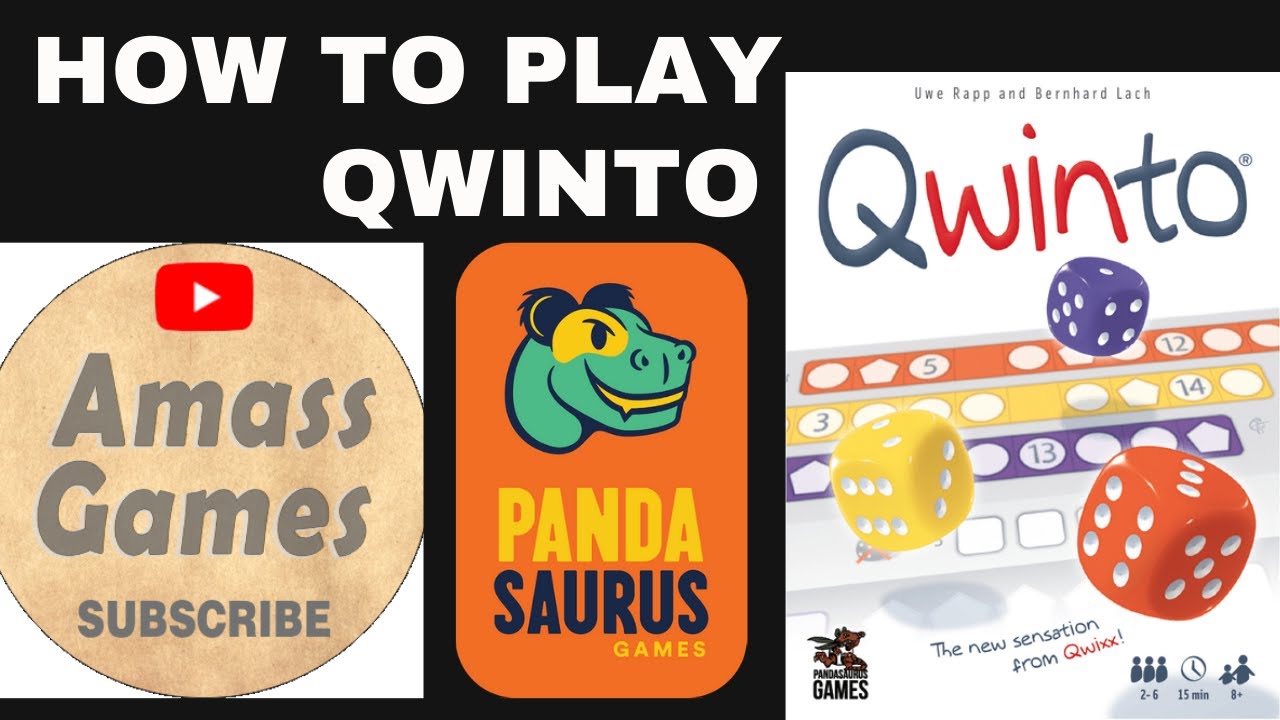 Qwinto - How to Setup Play and Review plus solo playthrough. Roll and ...