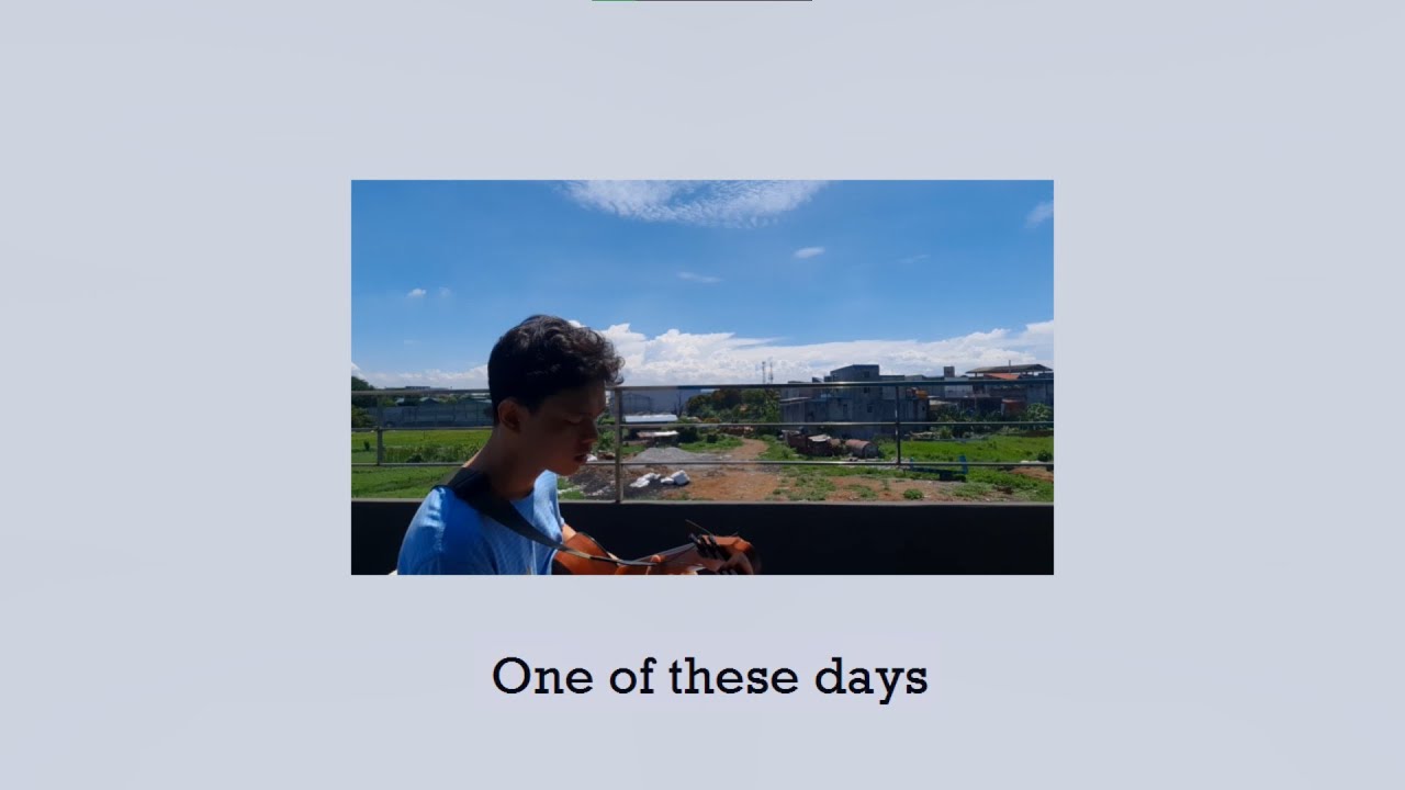 one of these days (original) - YouTube
