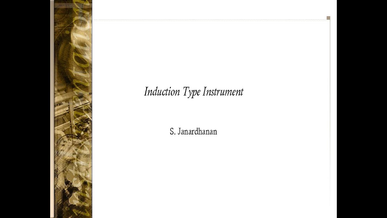 Lecture 08 : Induction Type Instrument - YouTube