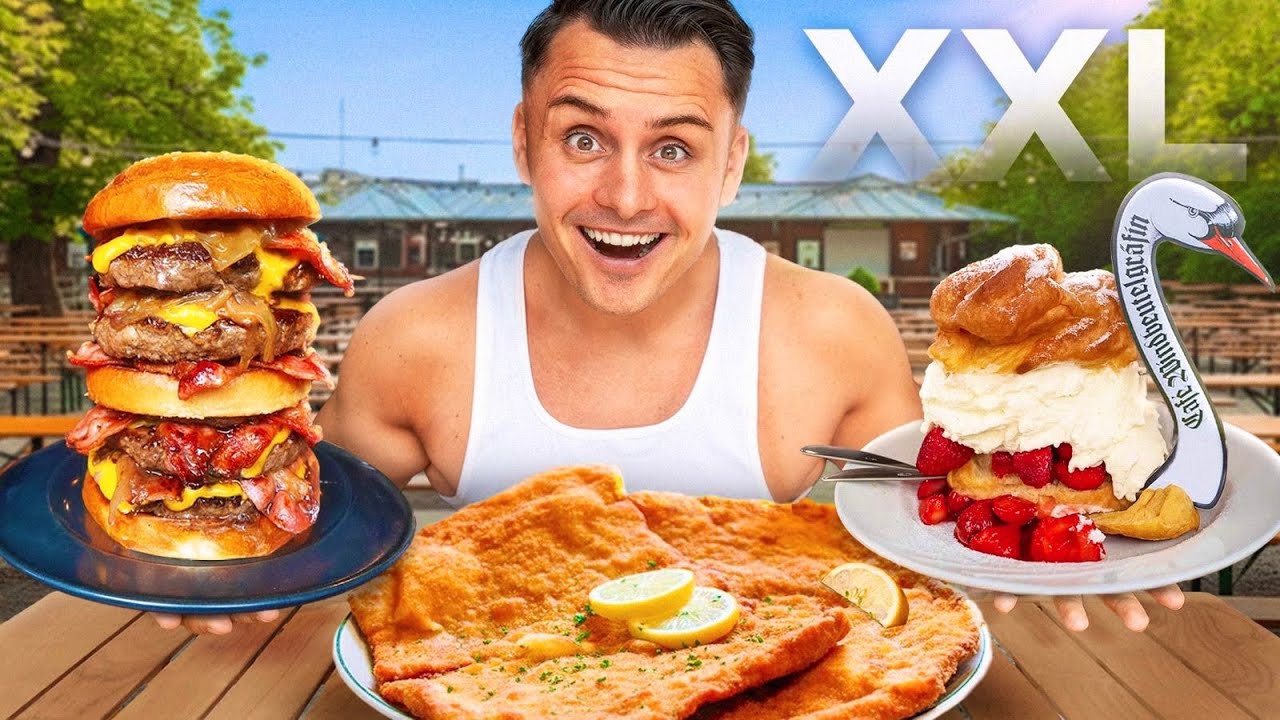 Ich esse 24h nur XXL Essen in München - YouTube