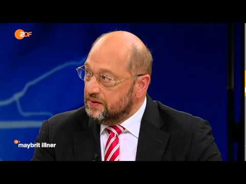 Martin Schulz kritisiert Gauck - Maybrit Illner ZDF - 04.09.2014 - YouTube