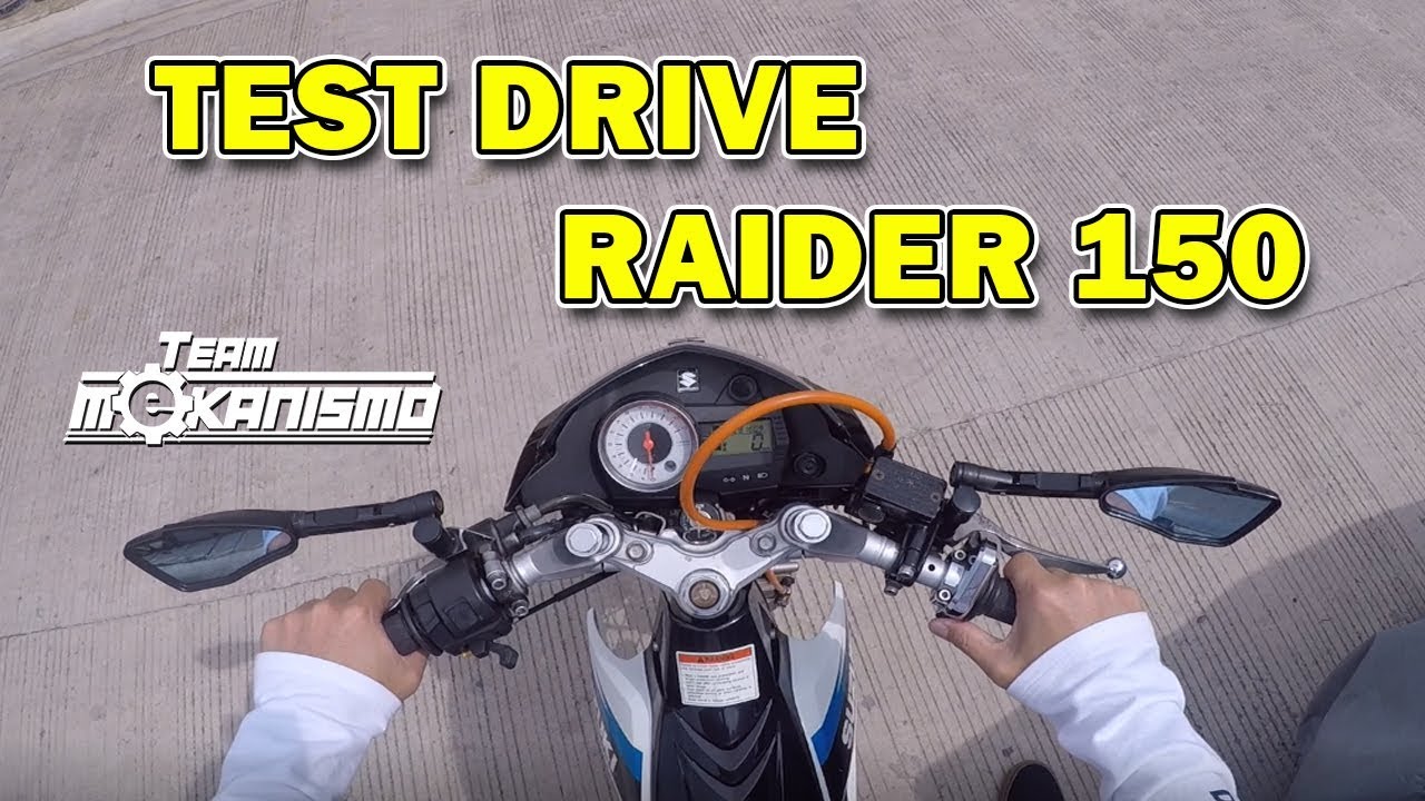 Suzuki Raider 150 Top speed (test drive) - YouTube