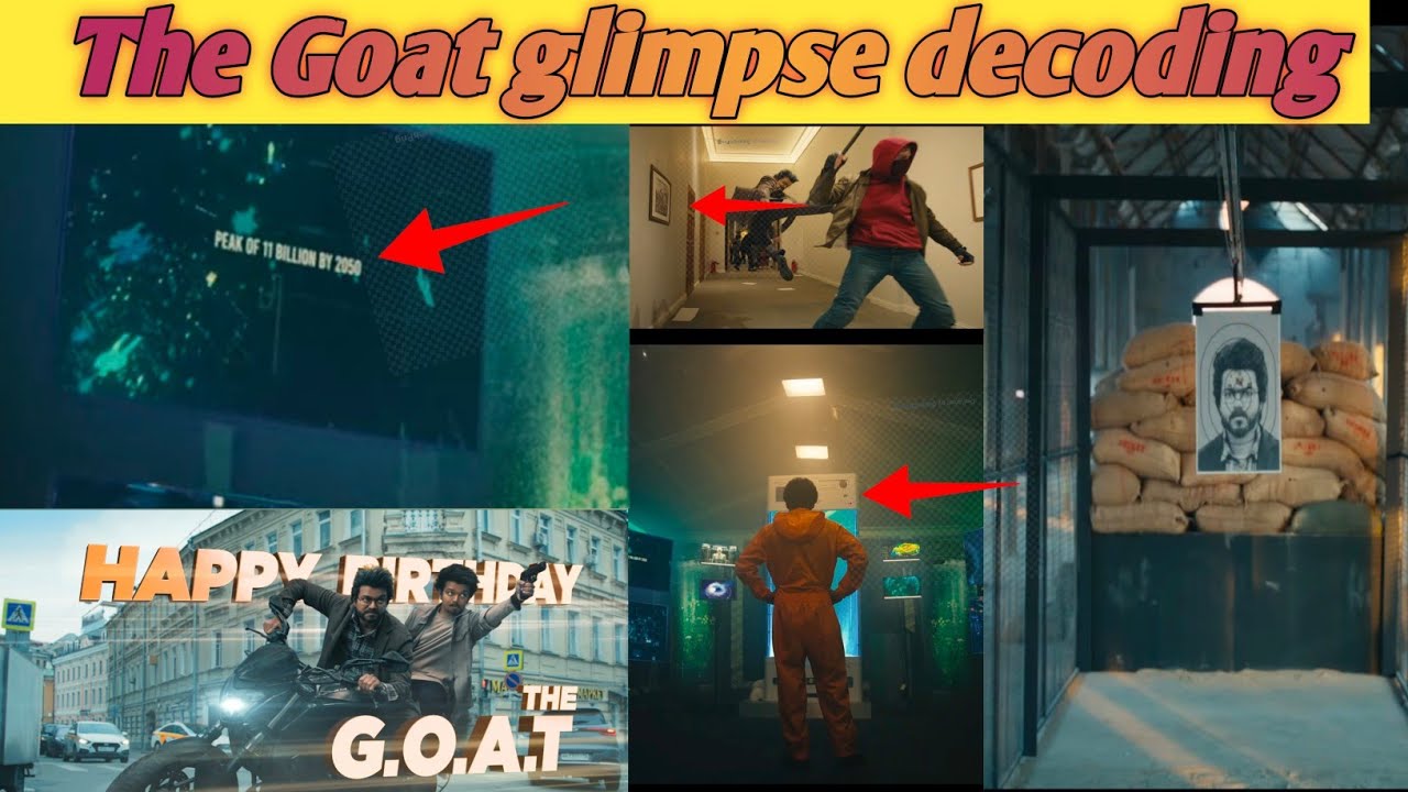 The Goat glimpse🔥🔥 breakdown in Tamil🔥/Interesting details at the end🔥🔥 ...