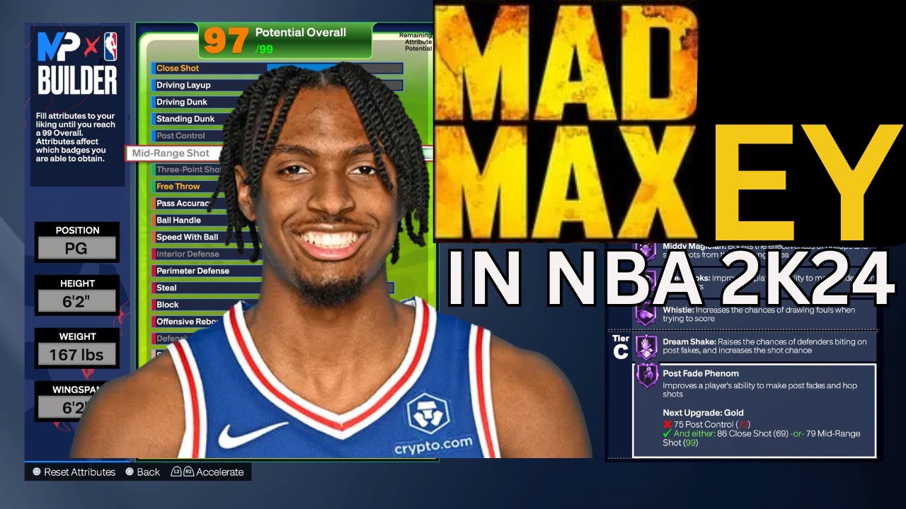 BEST TYRESE MAXEY BUILD IN NBA 2K24 - YouTube