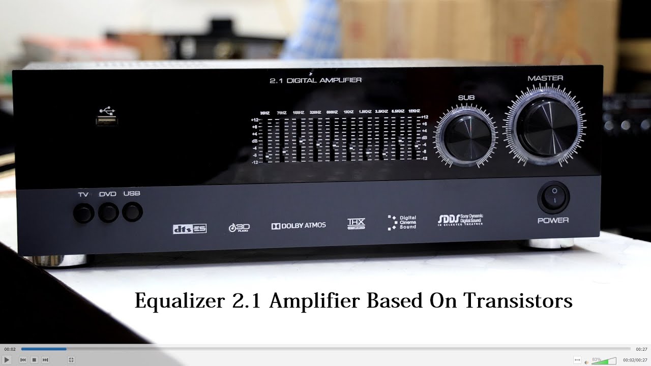 Equalizer Based 2.1 Amplifier With Quality Sub Woofer | 10 Band ...