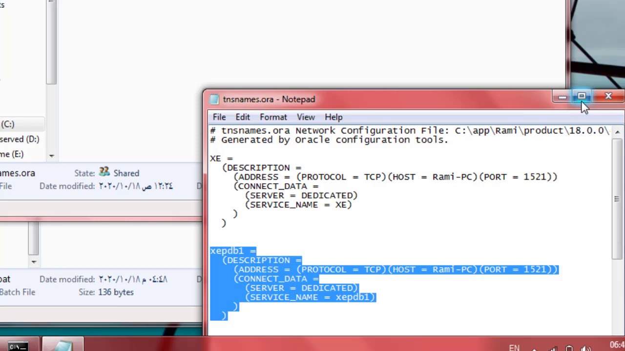 Connect To Oracle By Using Ready Scriptbatch File And Sql File Youtube