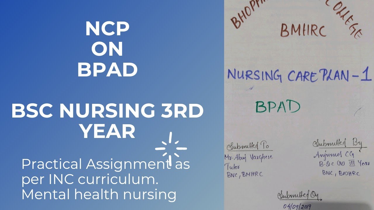 Nursing care plan on BPAD |mental health nursing |psychiatric bipolar ...