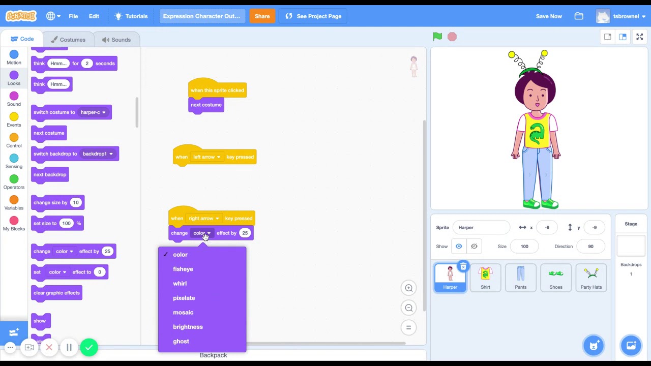 Scratch Outfit Creator (Grades 3-5) - YouTube