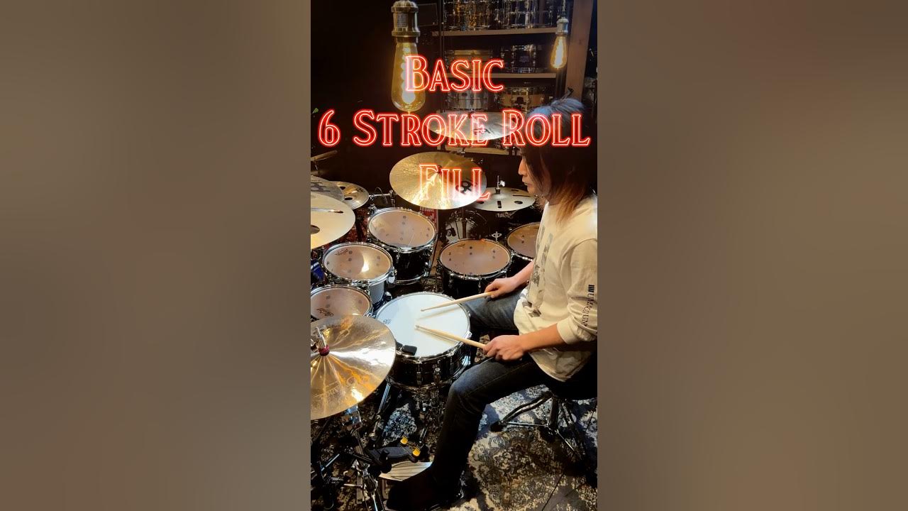 Basic 6 Stroke Roll Fill🥁 Drum Lesson 443 #shorts #drumlesson #drums - YouTube