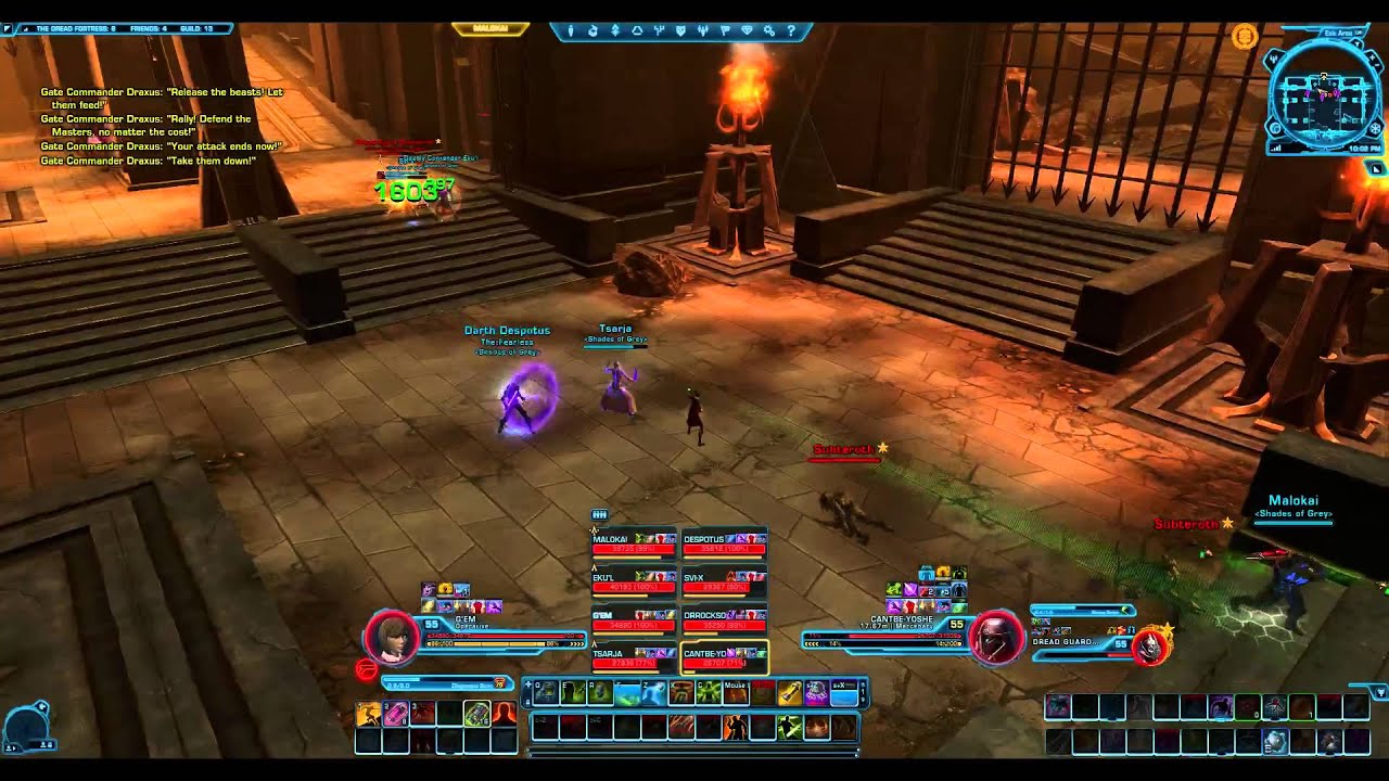 Dread Fortress - Gate Commander Draxus and puzzle( 8 man hm) - YouTube