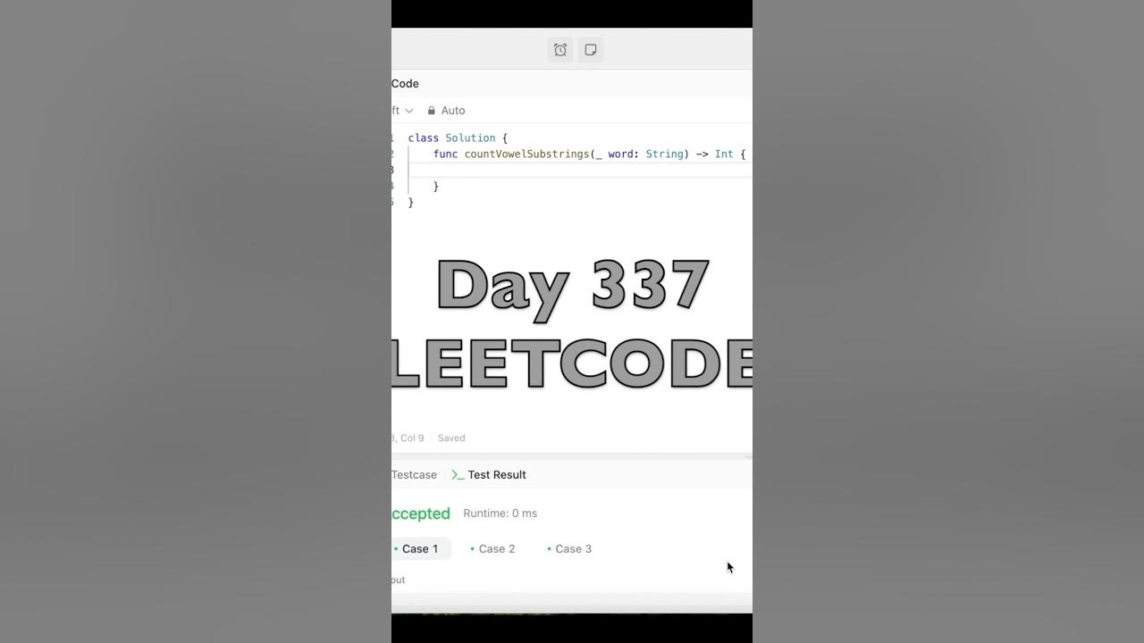 Day 337: LeetCode Problem 2062. - Swift #daily #challenge #swiftui #coding #leetcode - YouTube
