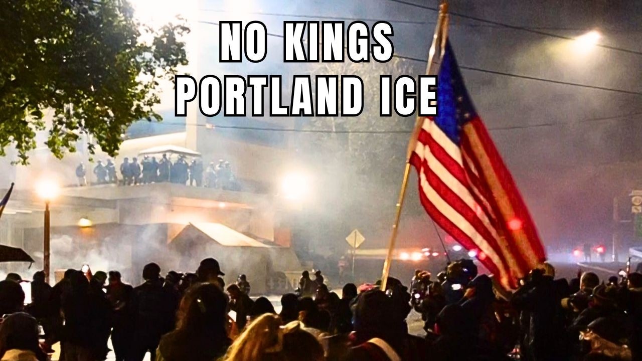 Portland ICE Creates Battlezone Against Nonviolent Protestors - YouTube