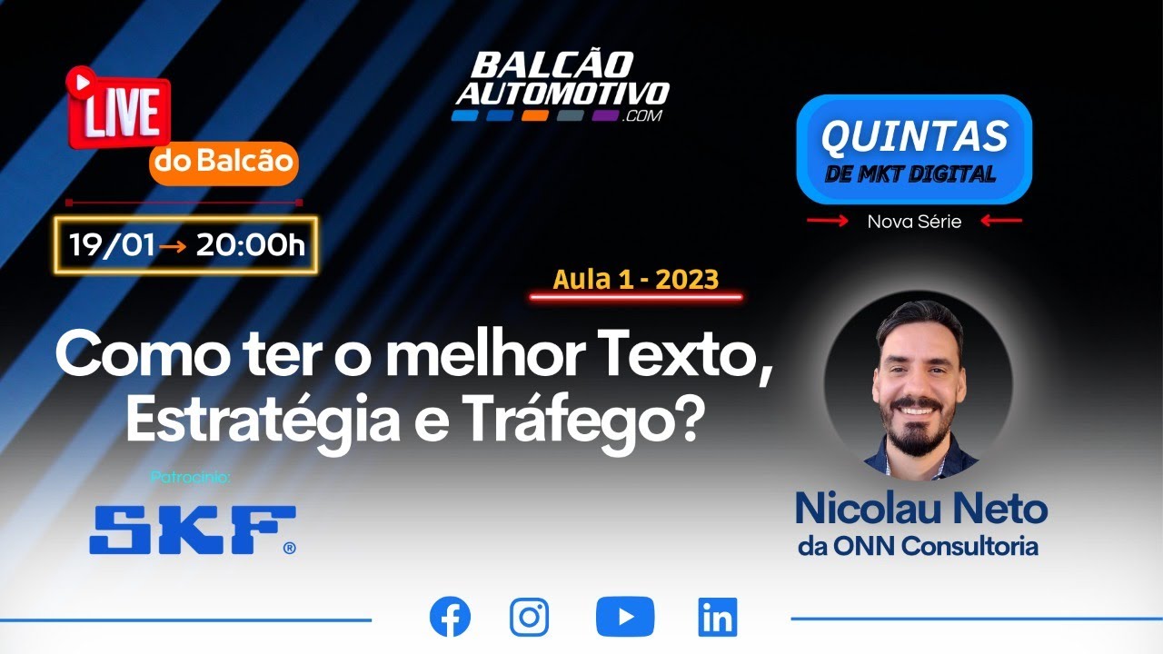 Quintas de MKT Digital - Live-aula BA 19.01 / Aprenda como ter o melhor ...