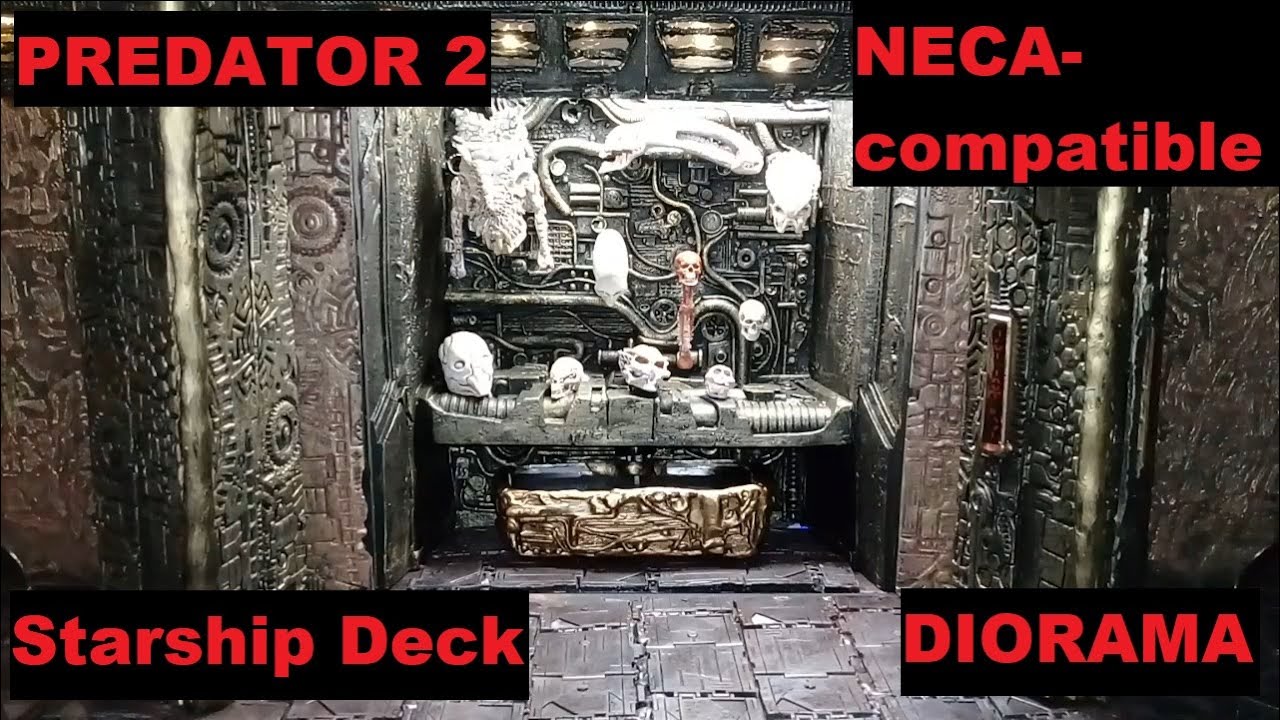 Starship Deck Diorama from Predator 2 Movie, compatible with Neca's ...