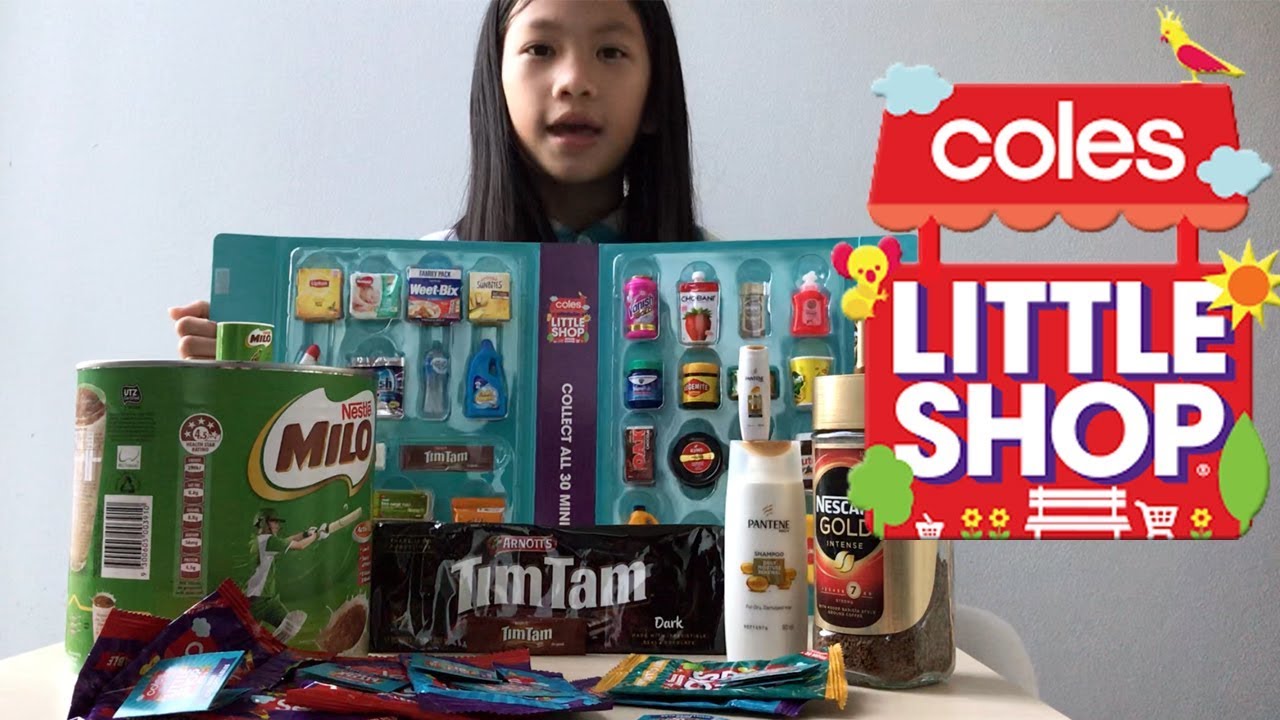 Coles Little Shop Unboxing + Comparison | 30 Little Mini Shop Collected ...