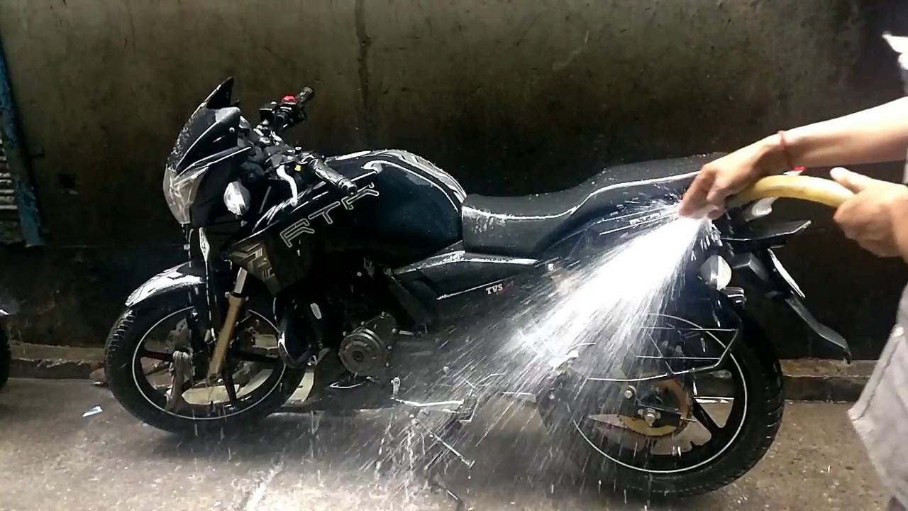 Things you should do while servicing your bike, [ tvs apache 180 ]. how ...