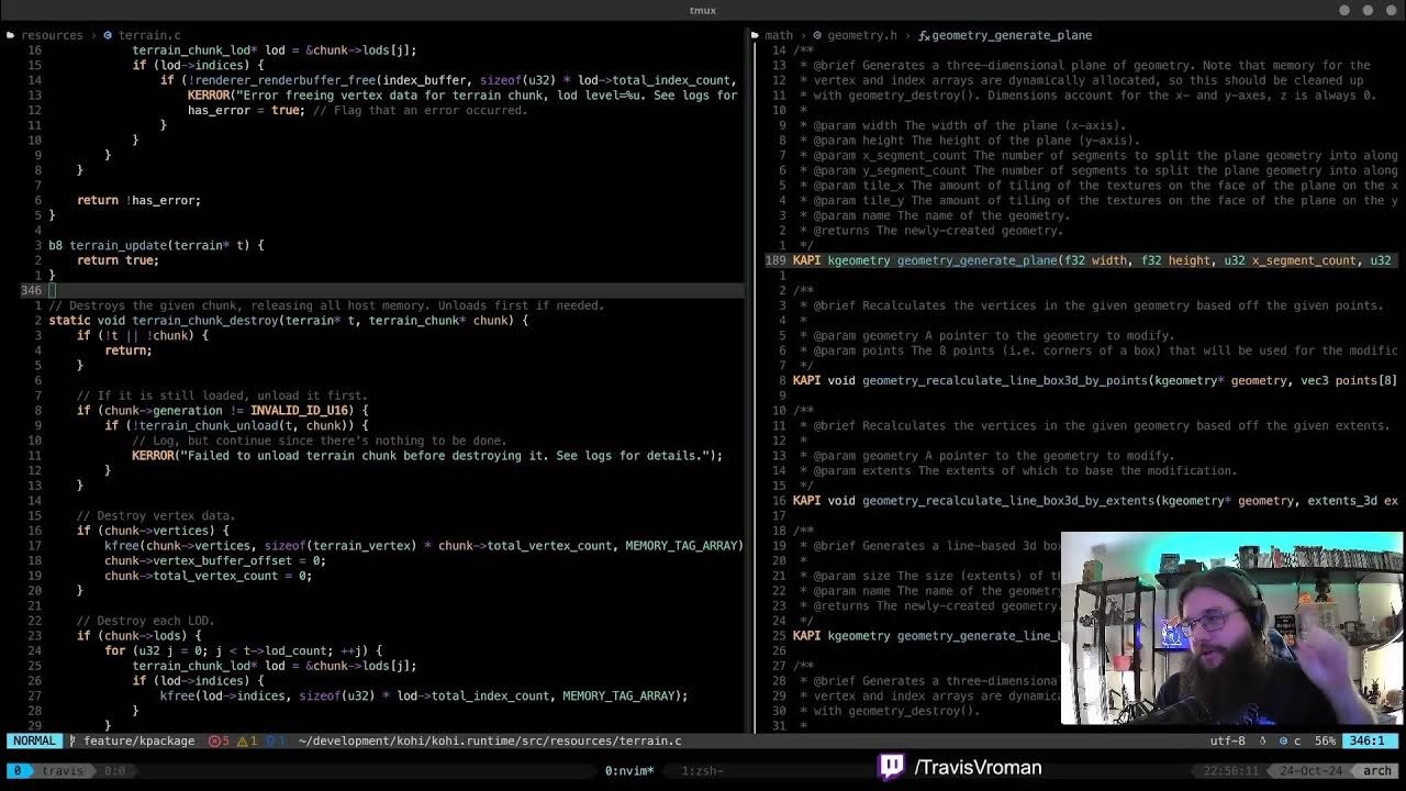 C/Vulkan Game Engine Dev Ep. 245: geometry redux - code removal too! !kohi - YouTube