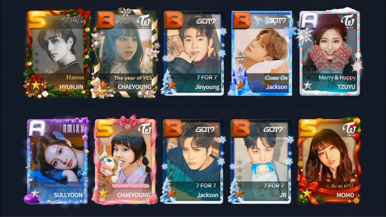 [Superstar JYP] Christmas Limited Theme Card Pack🎄 - YouTube