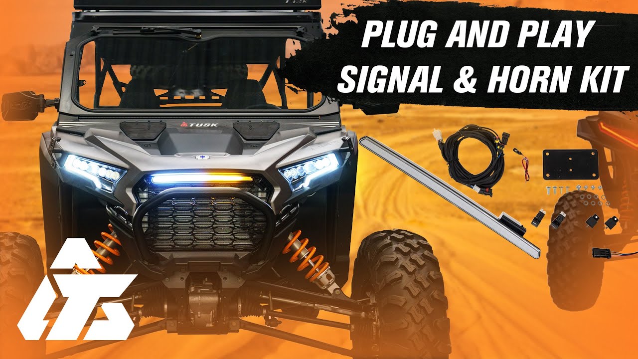How To Install Tusk Plug and Play Turn Signal & Horn Kit | 24+ Polaris ...