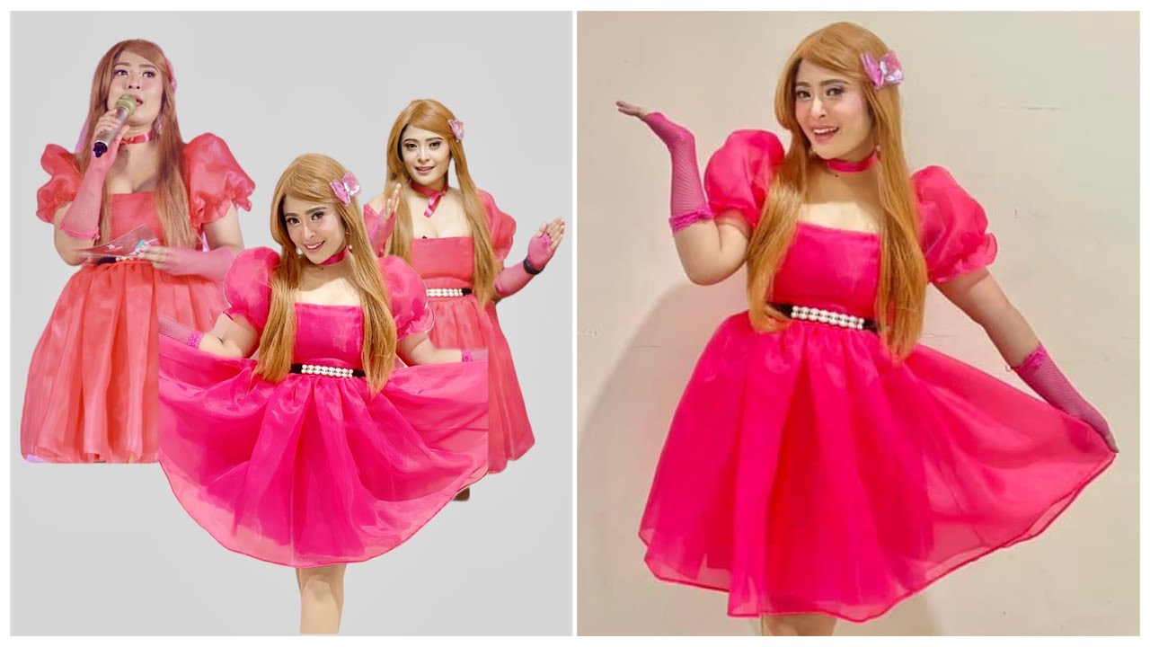 mc icha event jadi barbie seru lucu - YouTube