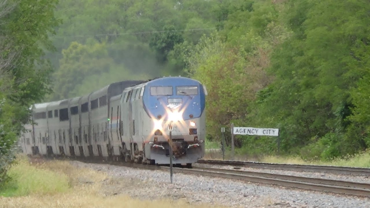 Amtrak #6 Led by AMTK 5 - YouTube