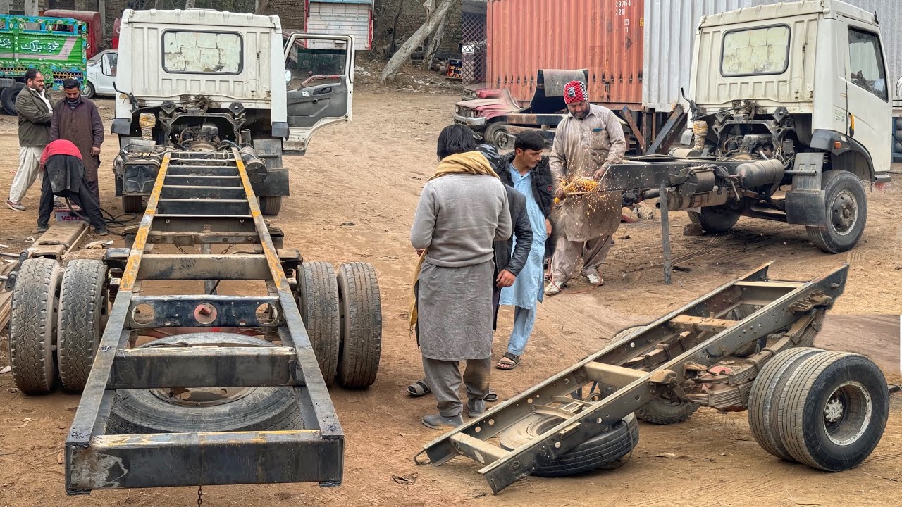 The Truck,s Original 16-foot Frame was Cut Down to 32 feet Long / For ...