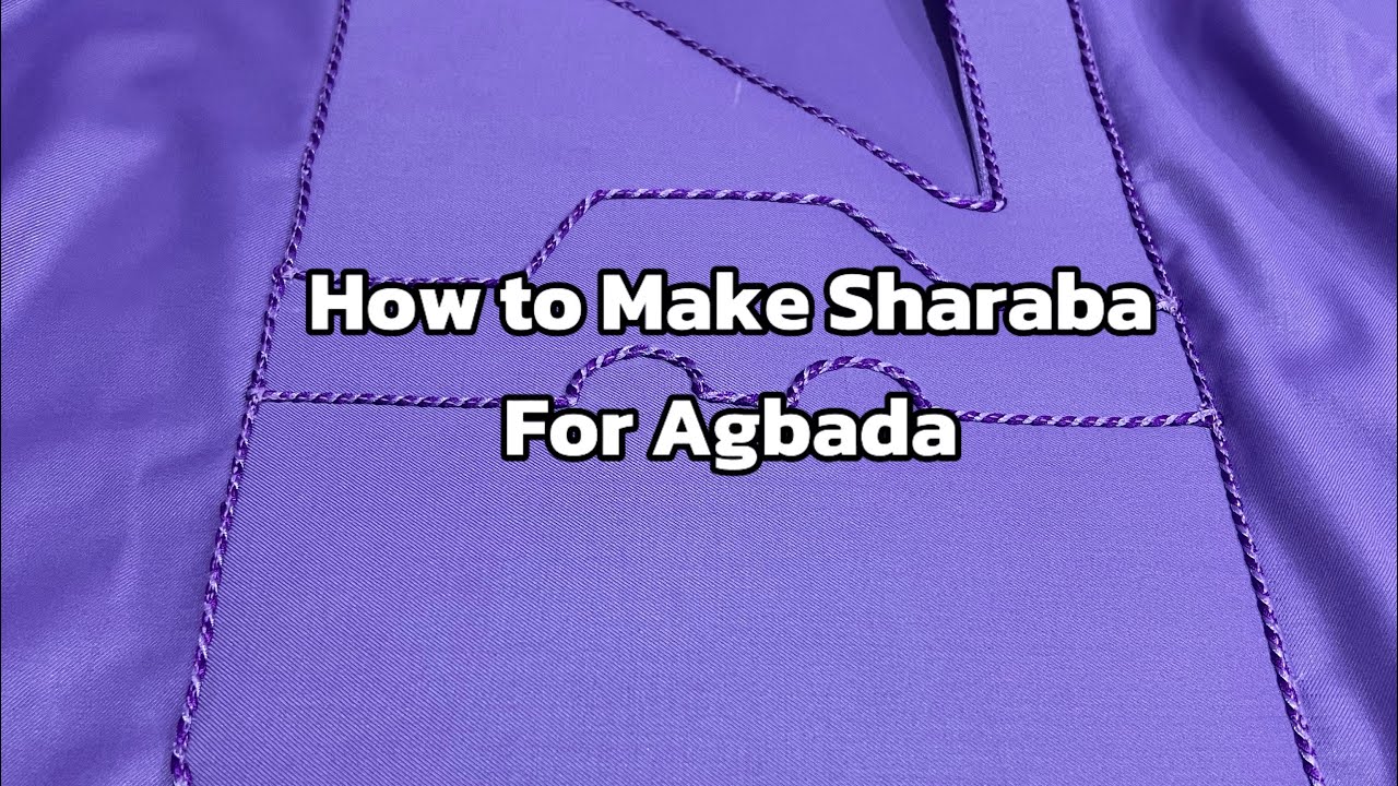 DIY sharaba for agbada embroidery - YouTube