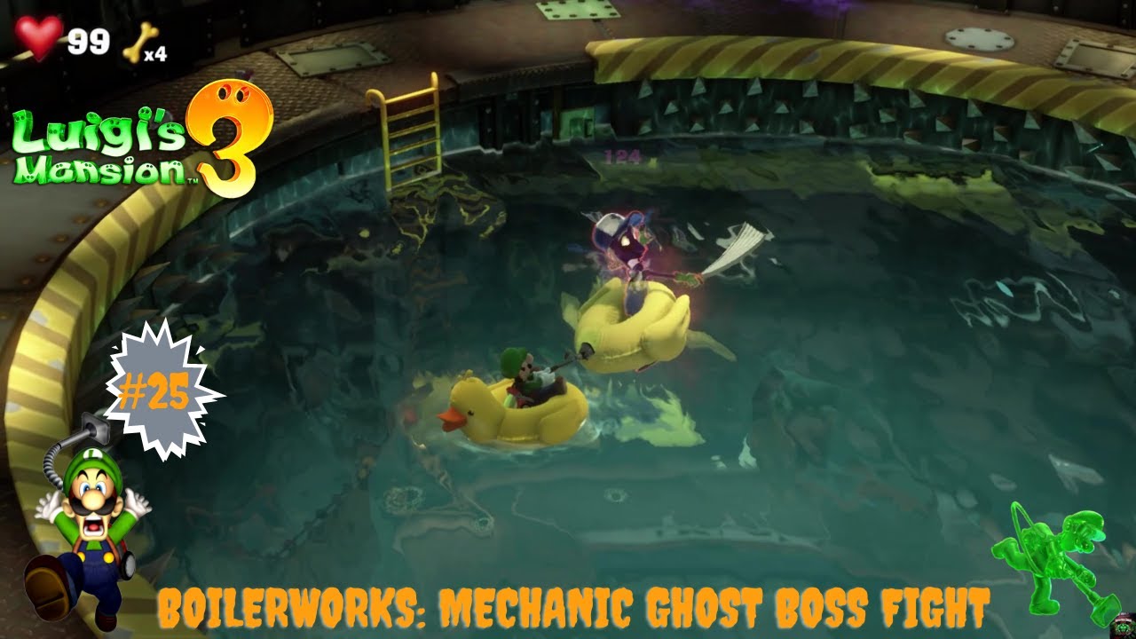 Luigi's Mansion 3: Part 25- Walkthrough of Boilerworks with Mechanic ...