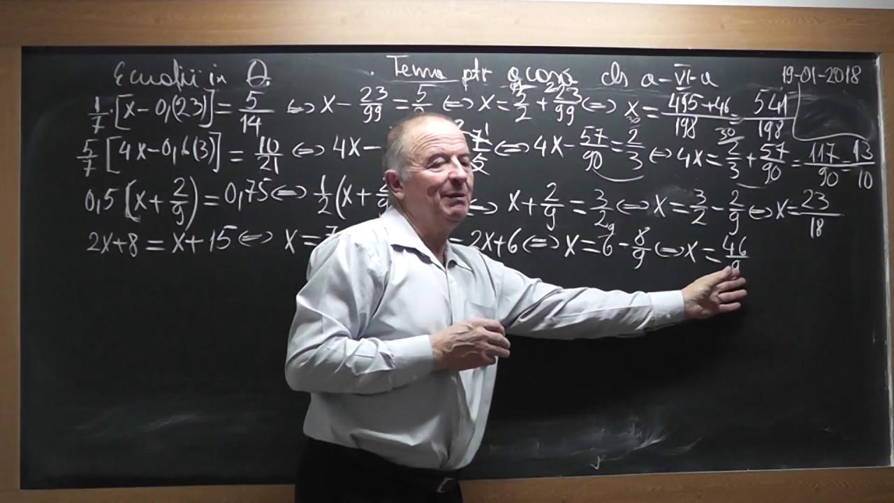 2/2 1673 Clasa 6 Ecuatii in Q Transformarea fractiilor periodice simple ...