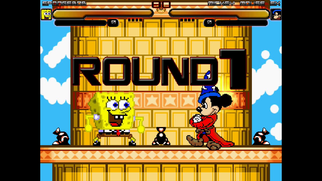 M.U.G.E.N: Spongebob Vs Mickey Mouse - YouTube