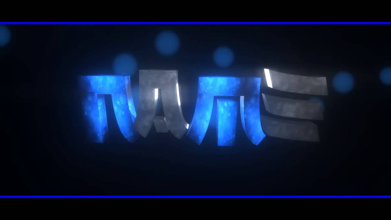 Free Epic 3D Blue Intro Template // 3D Intro // Panzoid - Icey - YouTube