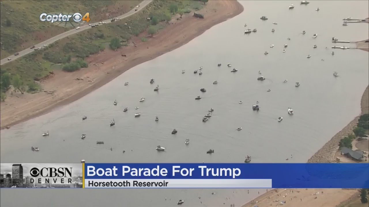 Trump Supporters Join Boat Parade At Horsetooth Reservoir Thursday ...